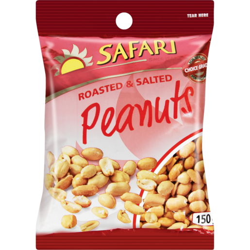 Safari Roasted & Salted Peanuts 150g | Agrimark