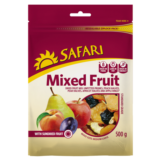 Safari Bakers Mix Dried Fruit 500g | Agrimark