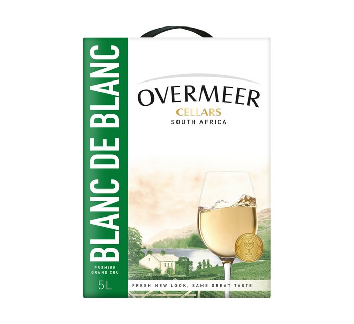Overmeer Grand Cru Blanc De Blanc Wine 5L | Agrimark
