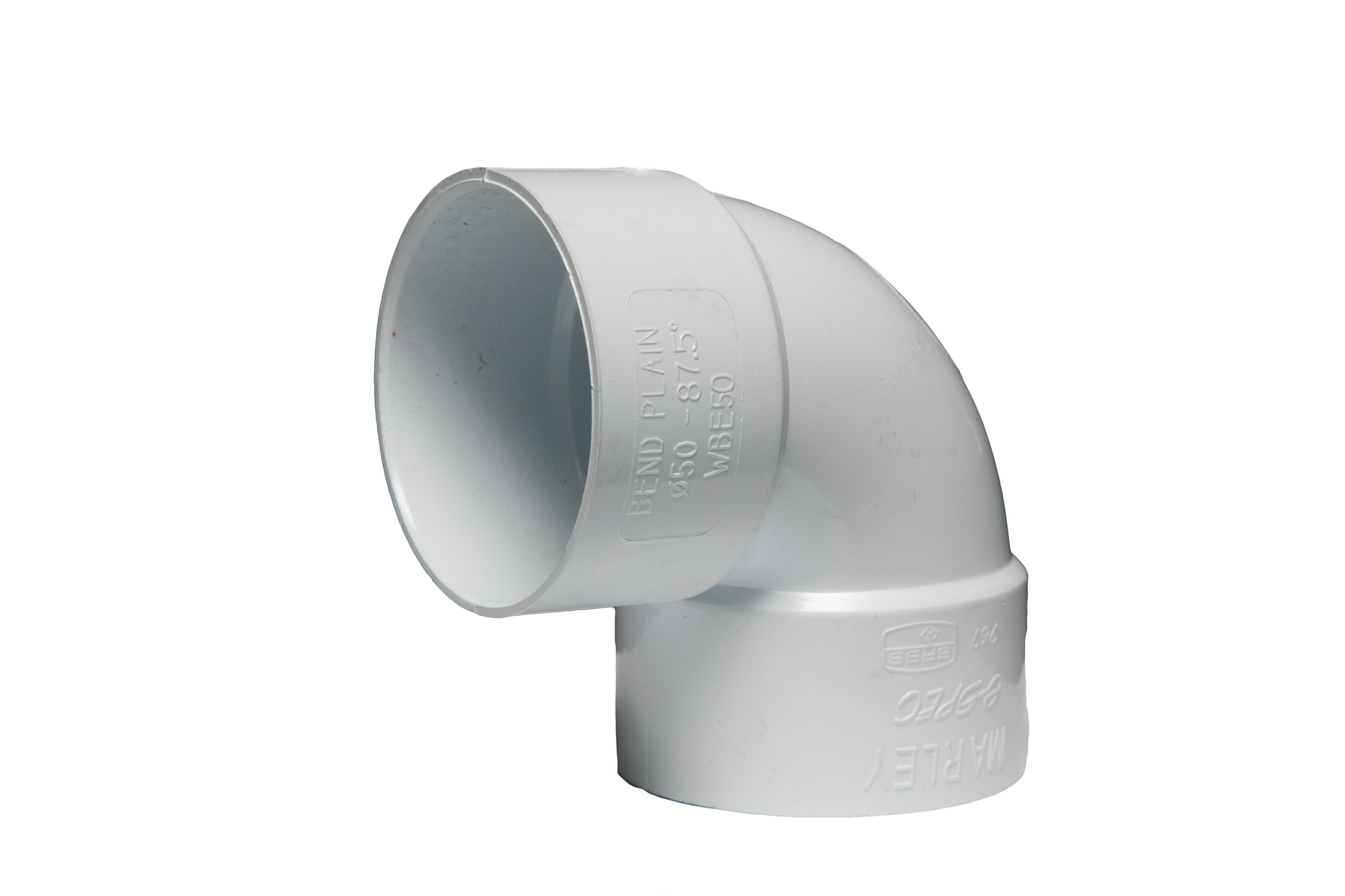 Marley Pvc Waste Pln Bend S/w 50x87.5deg | Agrimark