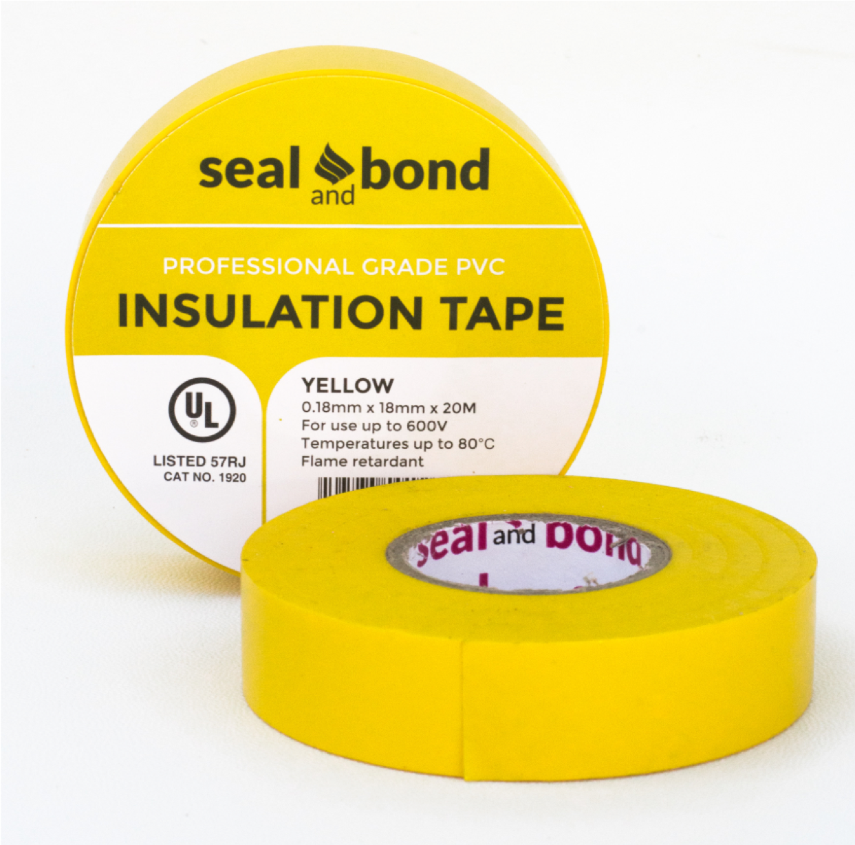 Seal & Bond Insulation Tape Yellow 20m | Agrimark