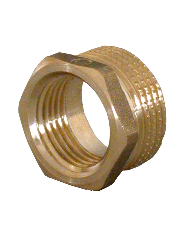 Splashworks reducing bush Brass Hex | Agrimark