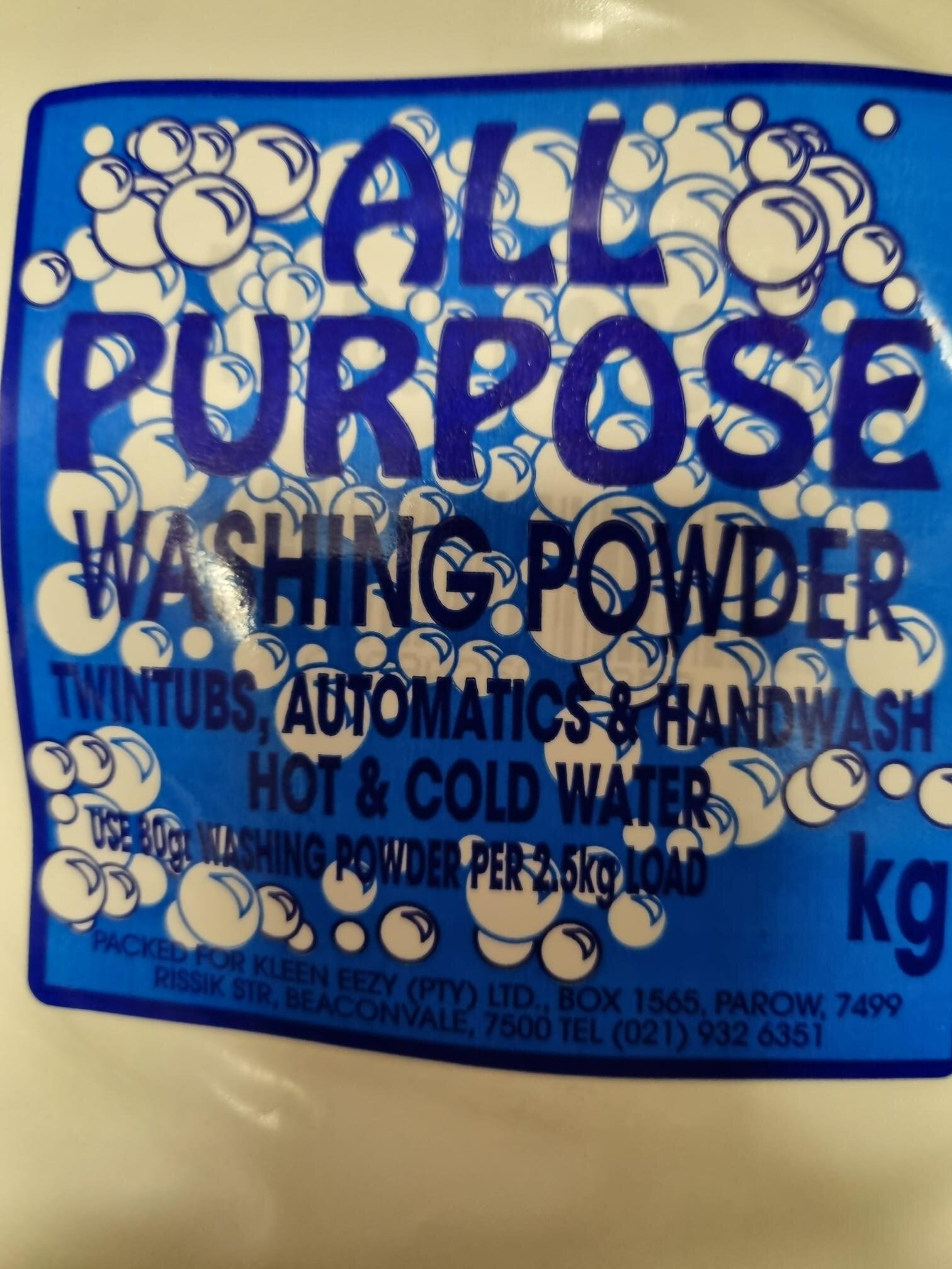Kleen Eezy Laundry Powder Hi-foam 10kg | Agrimark