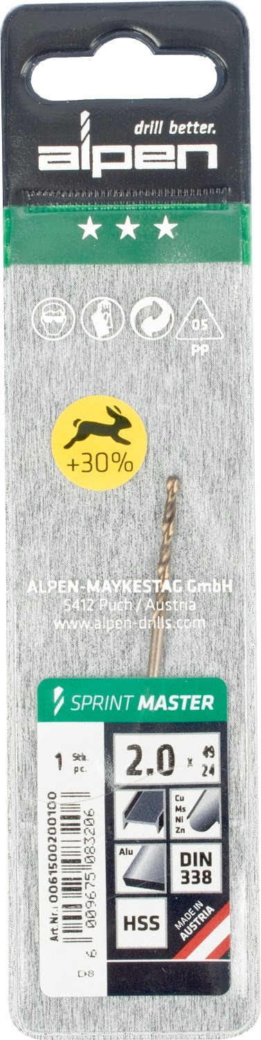 Alpen Drill Bit HSS Sprint Master | Agrimark