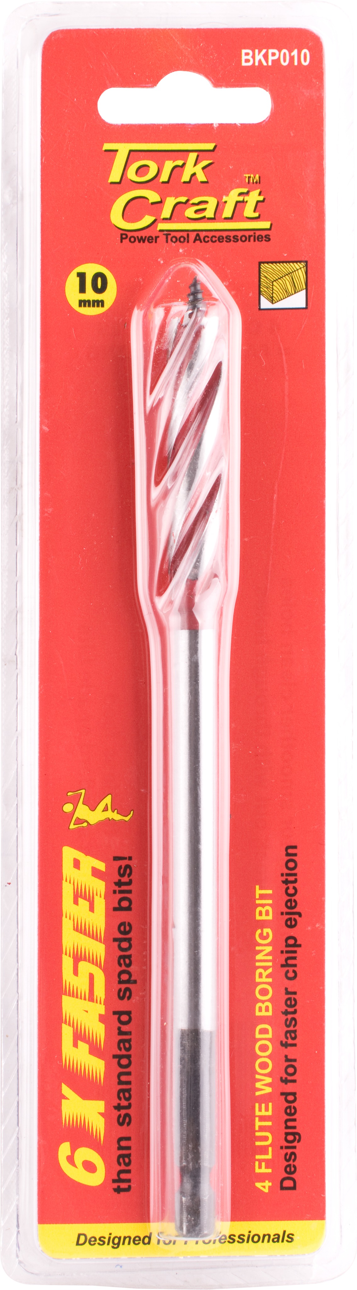 Tork Craft Drill Bit 4 Flute Wood | Agrimark