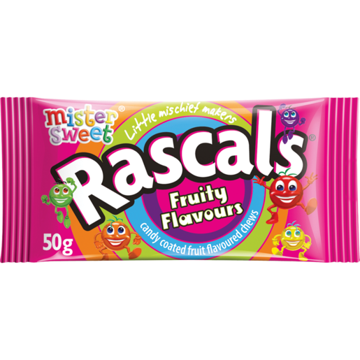 Rascals Fruity Flavours Packet 50g | Agrimark