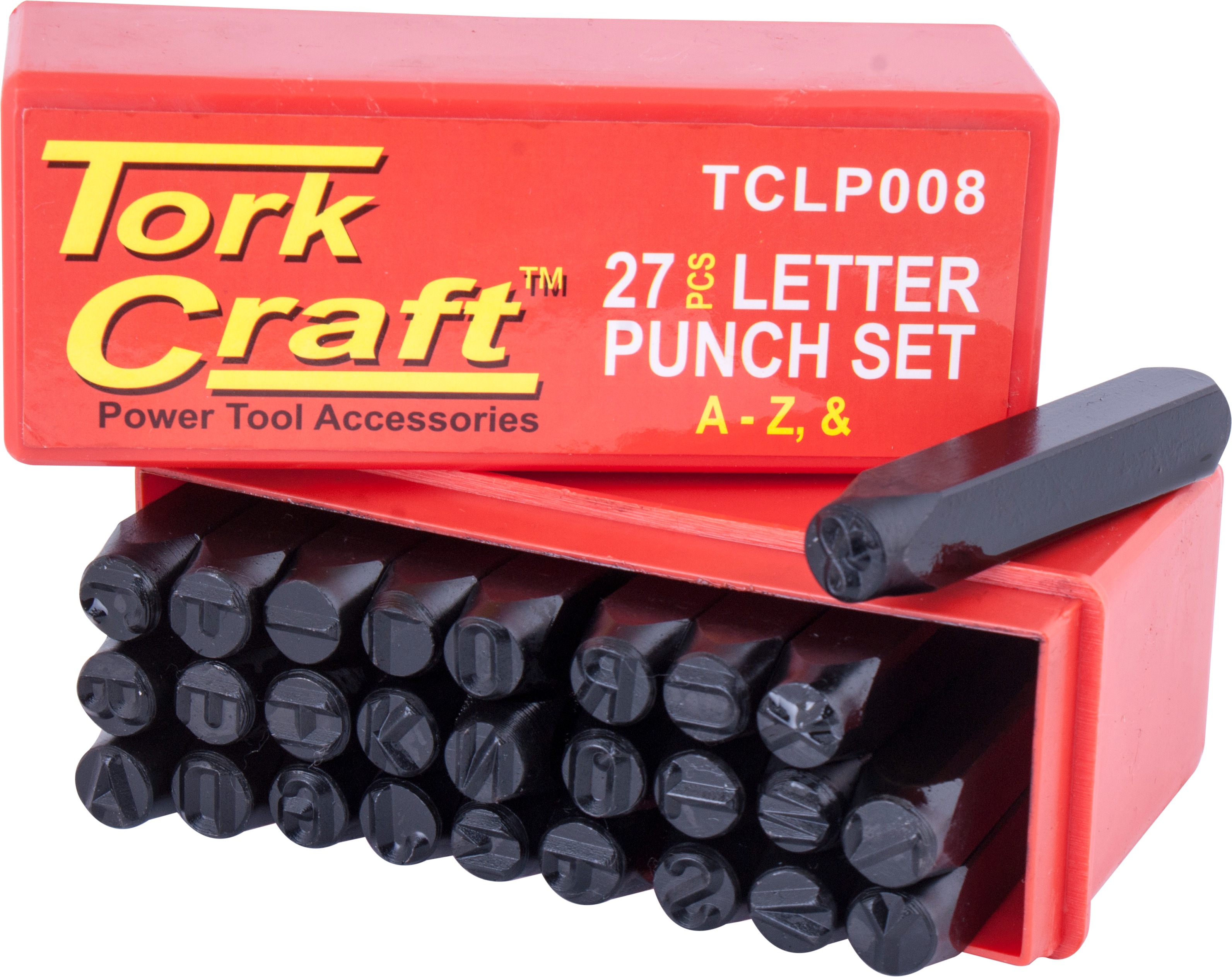 T/Craft Letter Punch Set Black 8mm | Agrimark