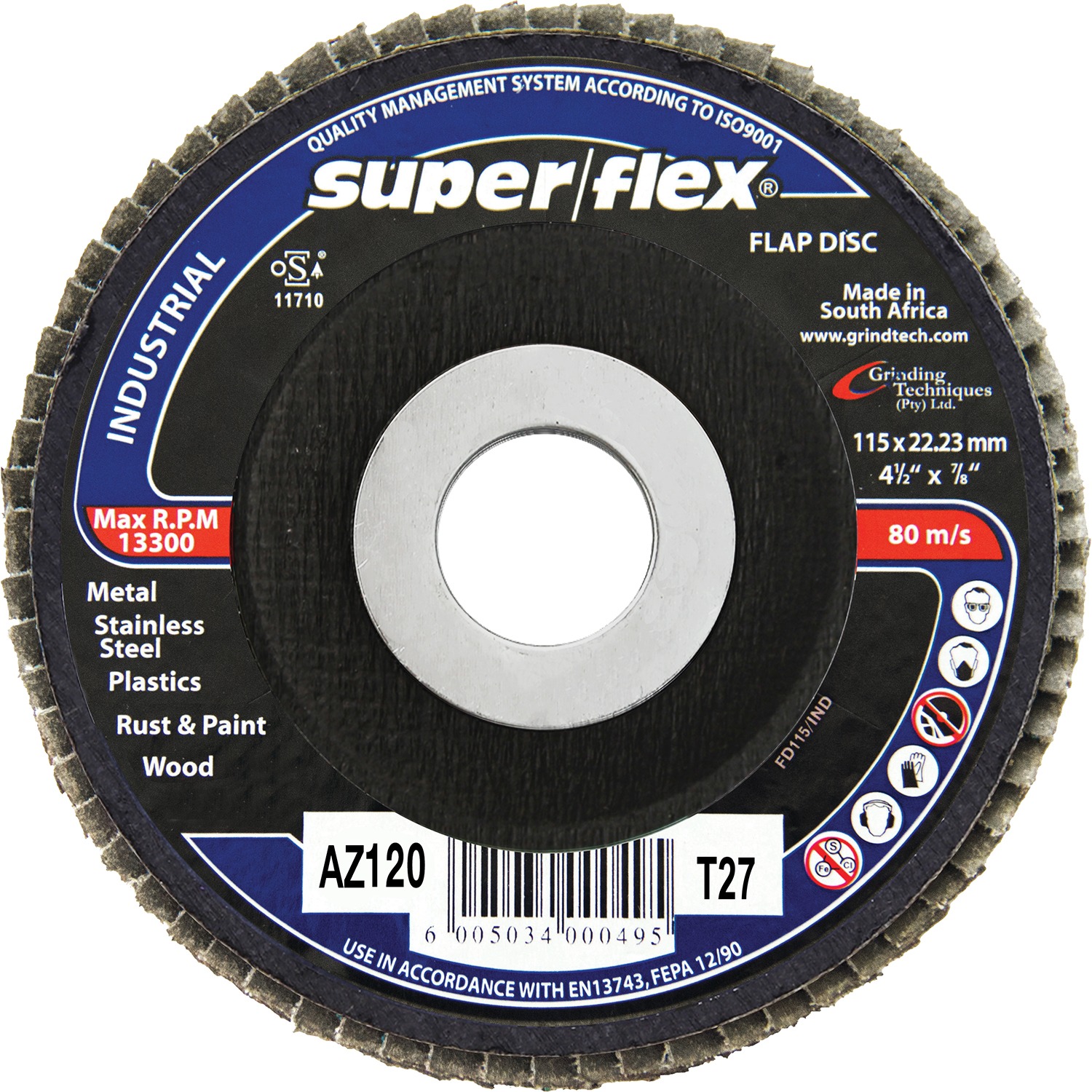 Superflex Flap Disc 115x22mm | Agrimark