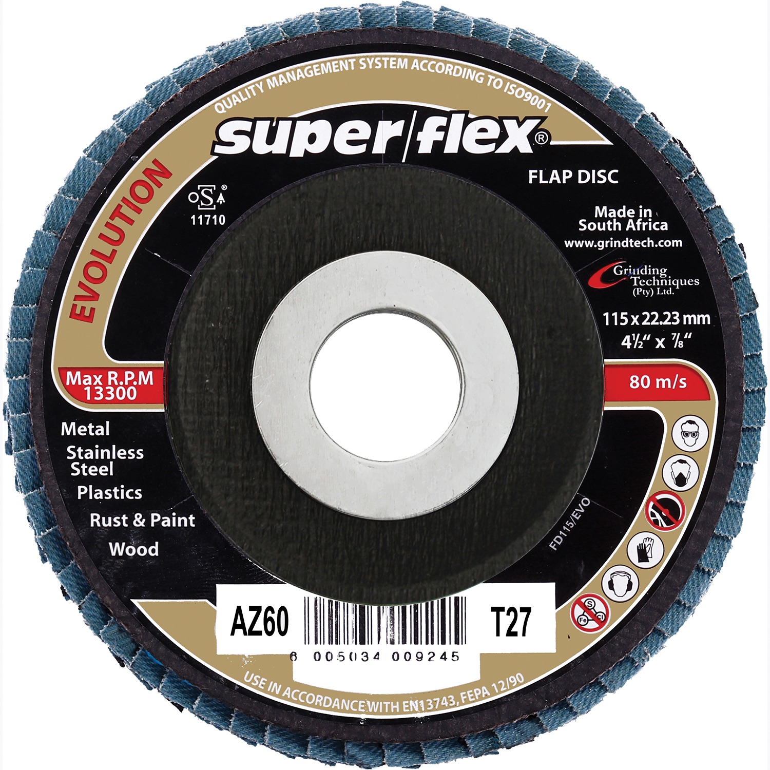 Superflex Flap Disc Evolution 115x22mm | Agrimark