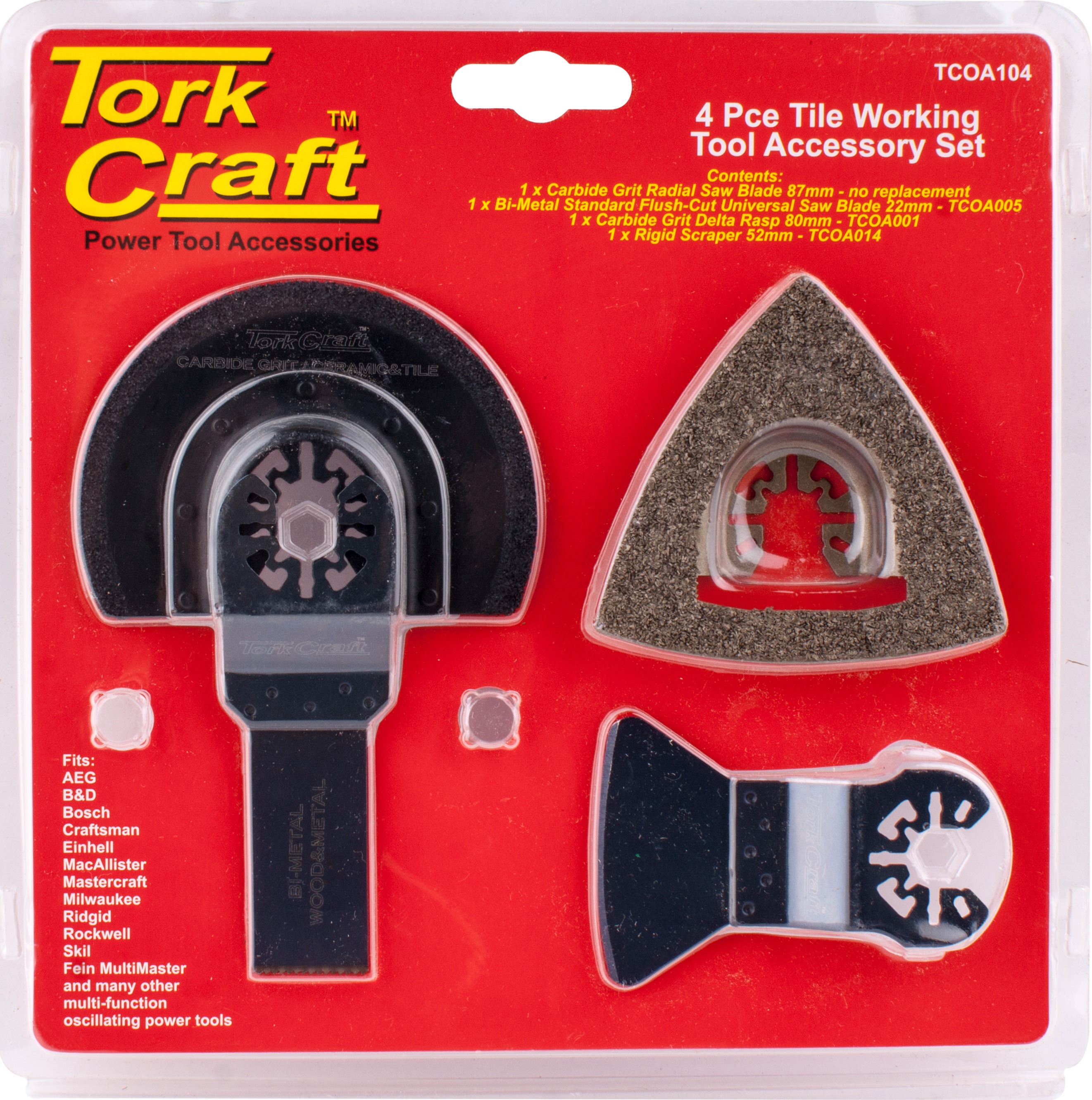 Tork Craft Tile Working Accessory Kit 4PC | Agrimark