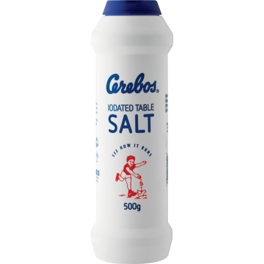 Cerebos Salt Iodated Table Poly 500g | Agrimark