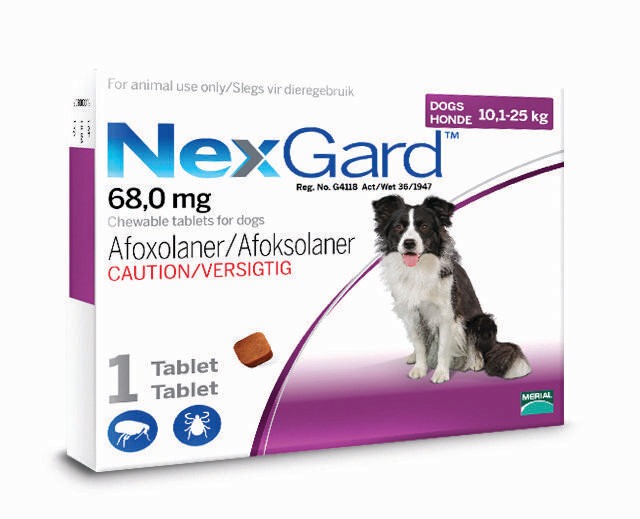 Nexgard Large Tablet 68mg 10.1-25kg | Agrimark