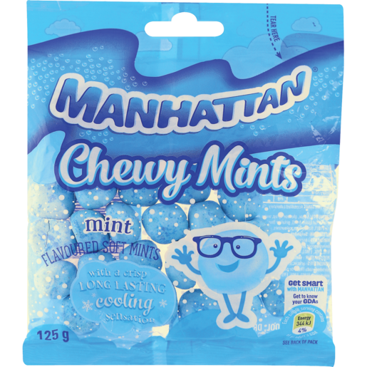 Manhattan Chewy Mints Mint 125g | Agrimark