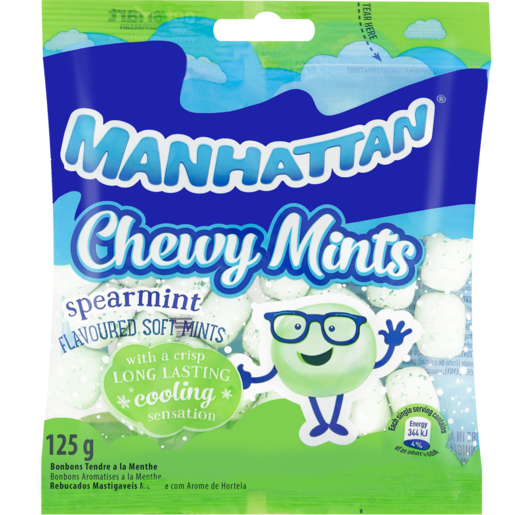 Manhattan Chewy Mints Spearmint 125g | Agrimark