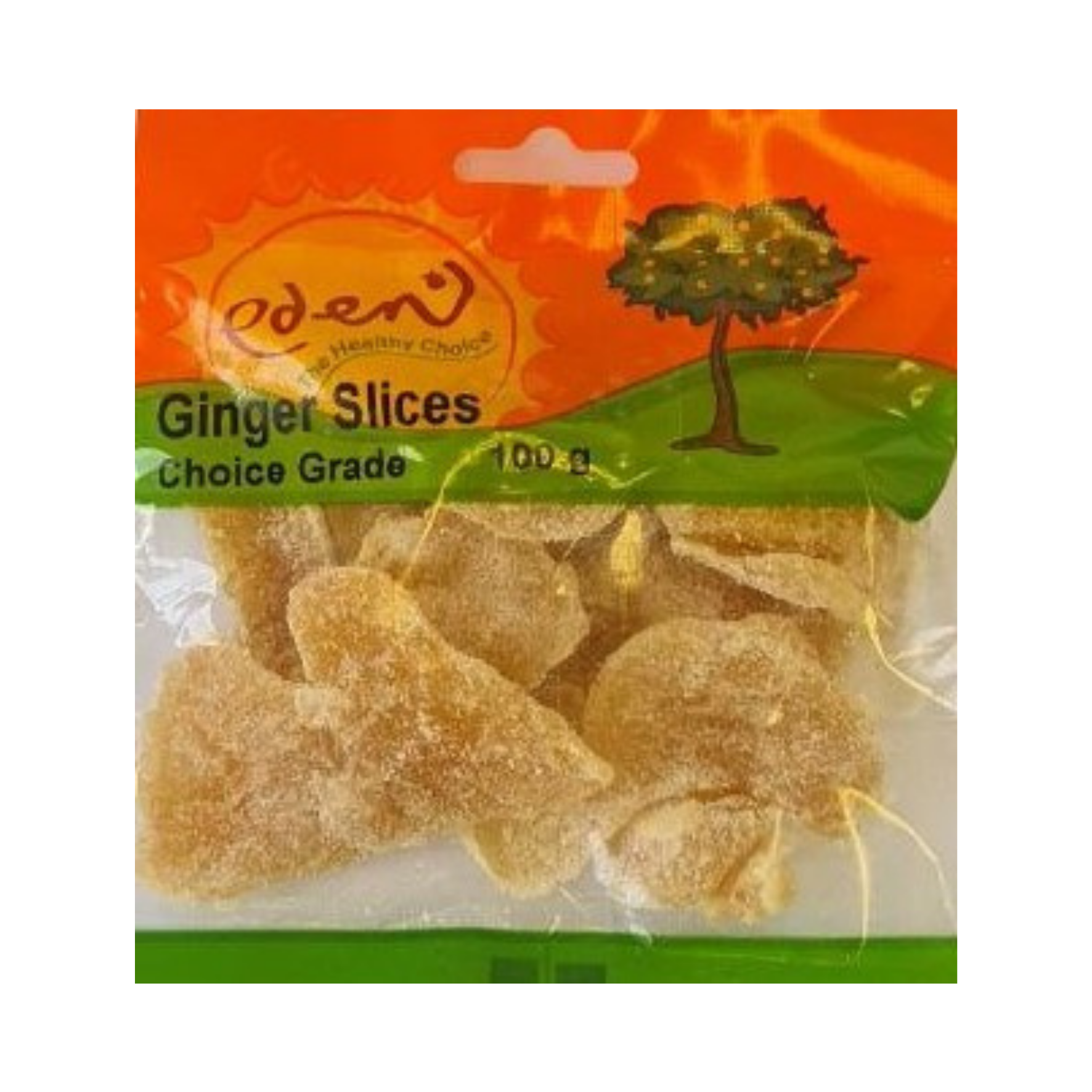 Eden Ginger Slices 100g | Agrimark