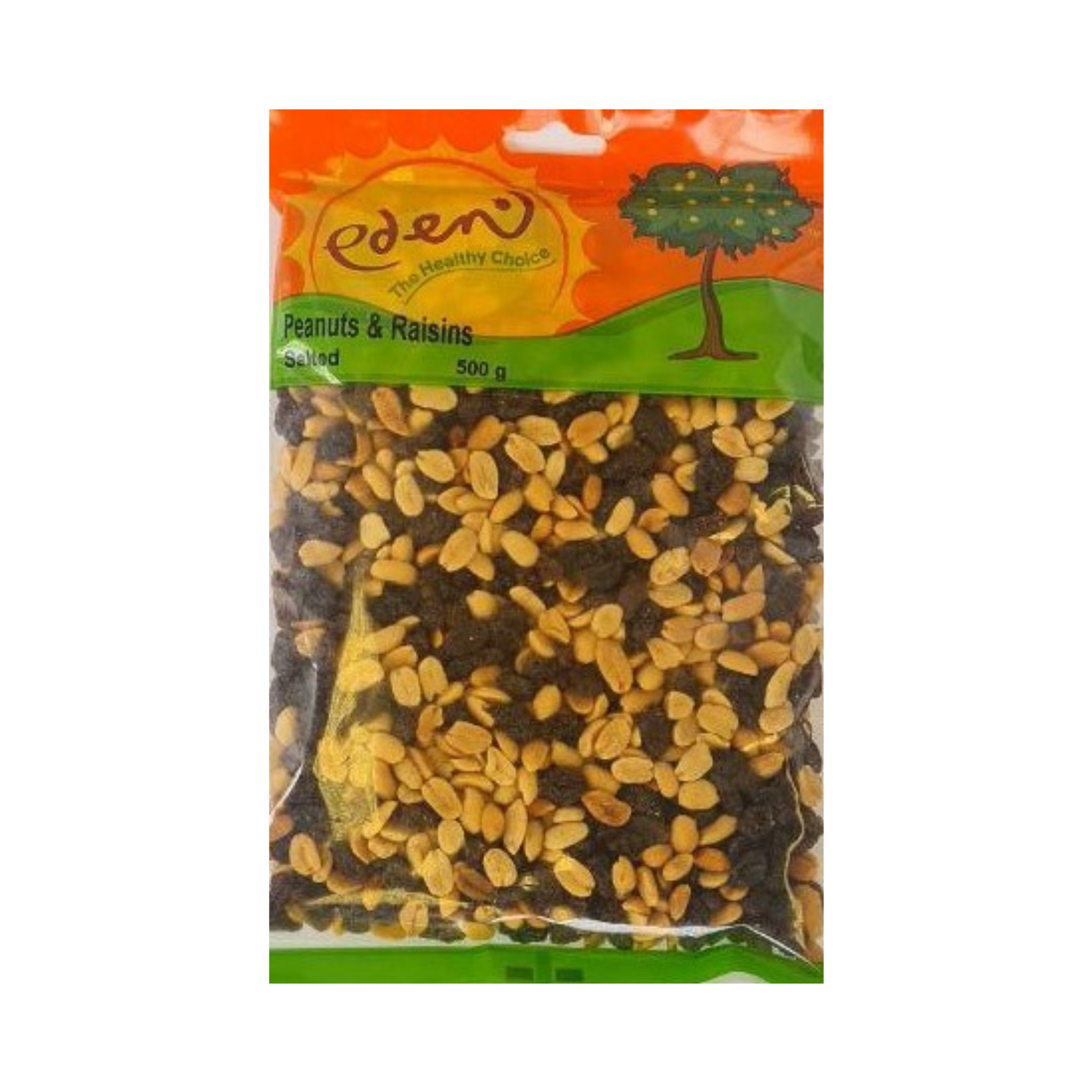 Eden Peanuts & Raisins 500g | Agrimark
