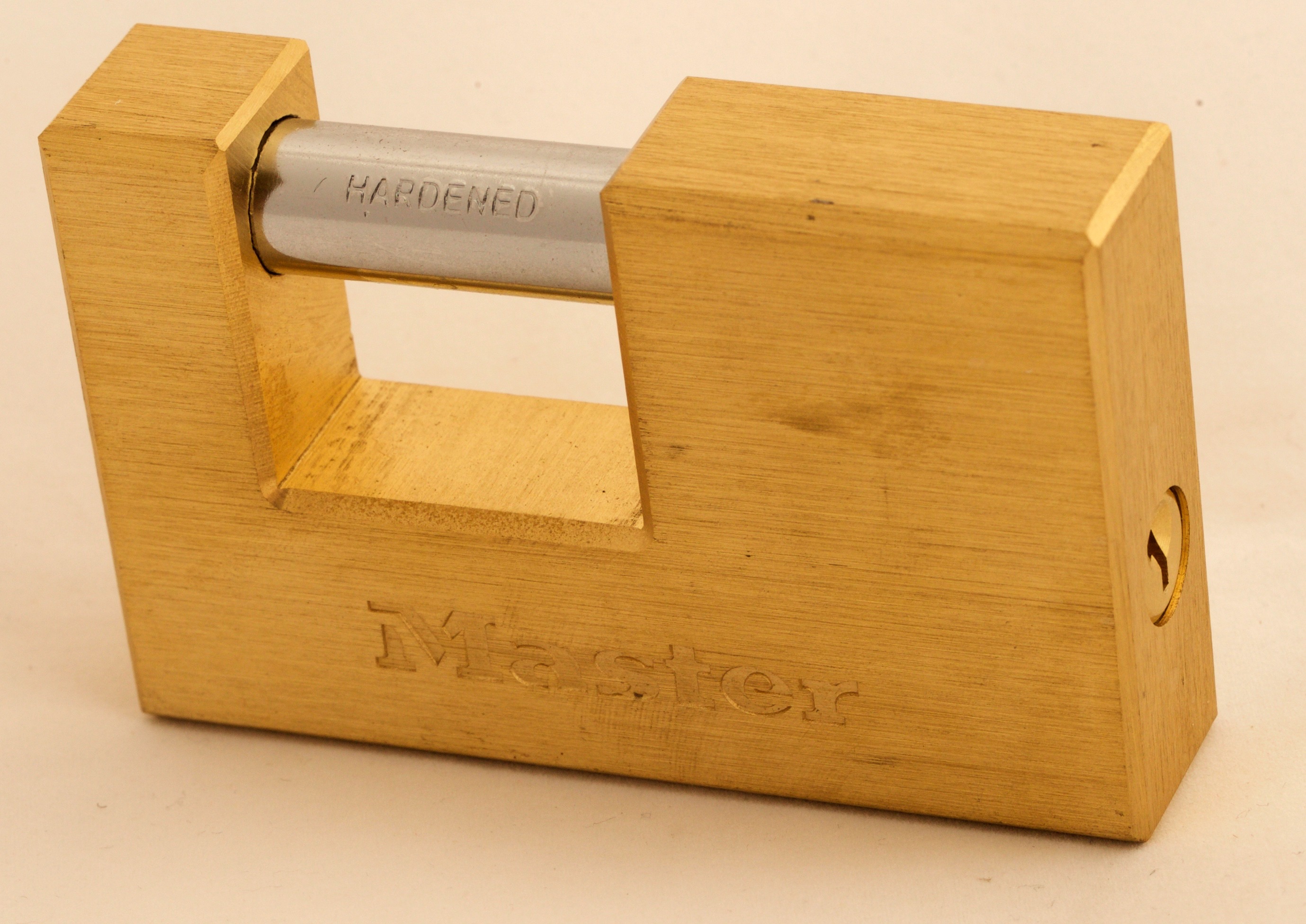 Masterlock Padlock Brass Insurance 85mm | Agrimark