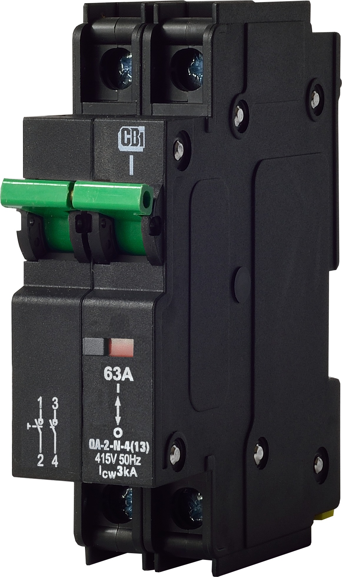 Cbi Circuit breaker Switch Disc 3ka Dbl Blk 26mm | Agrimark