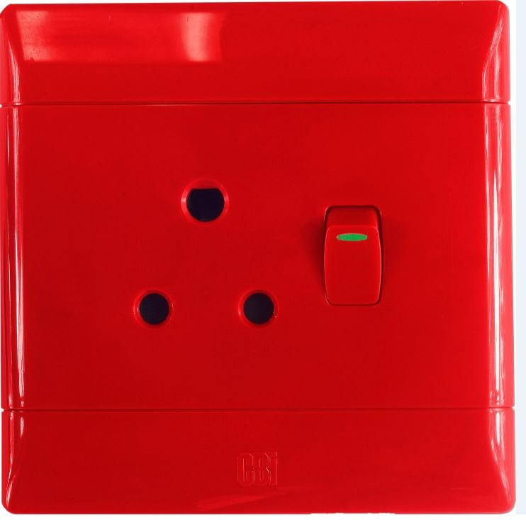 Cbi Socket 4x4 Single Switched Dedicated Red | Agrimark