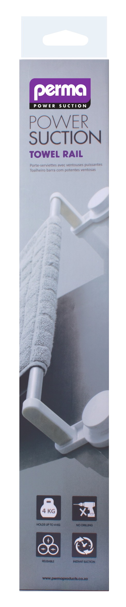 Perma Suction Towel Rail Box | Agrimark