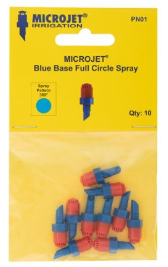 Microjet Blue Base Red Cap 360deg | Agrimark