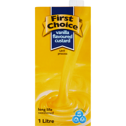 First Choice Uht Custard 1l | Agrimark