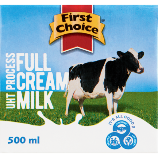 First Choice Uht Milk Full Cream 500ml | Agrimark