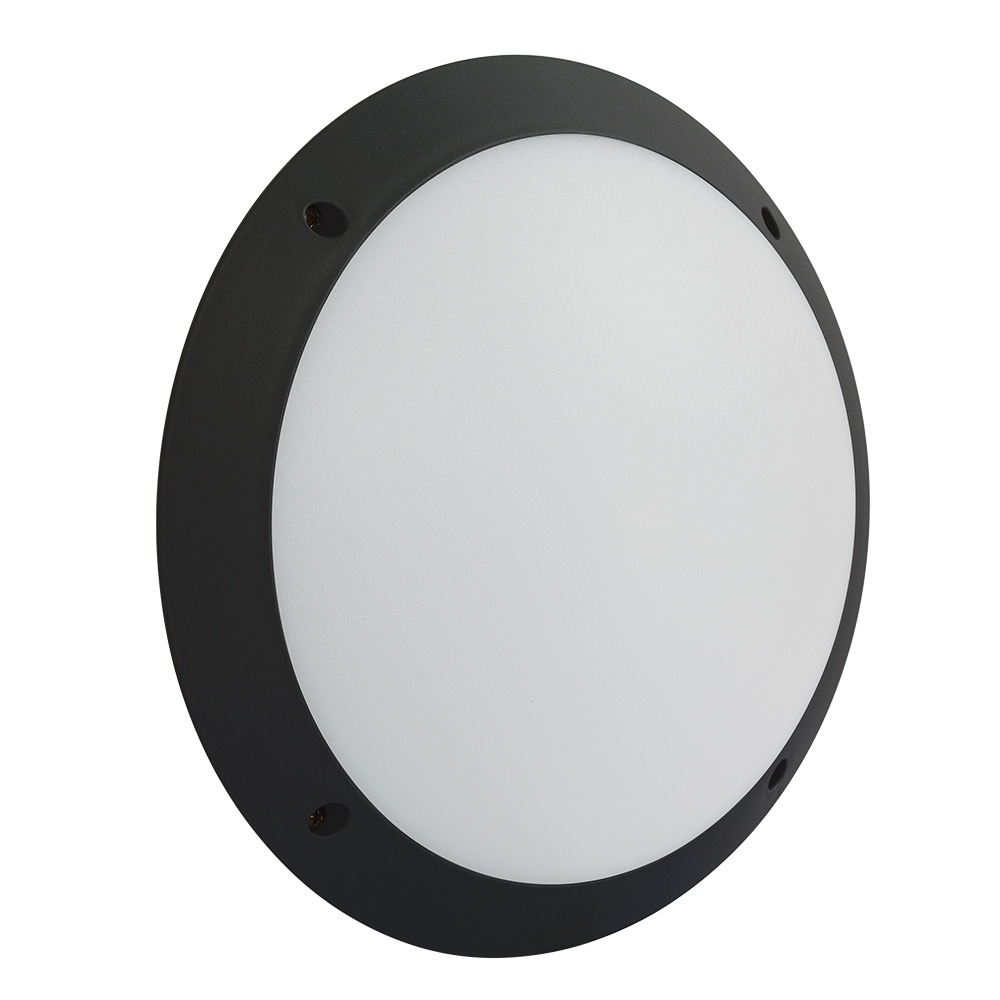 Eurolux Bulkhead Black Round Lucia | Agrimark