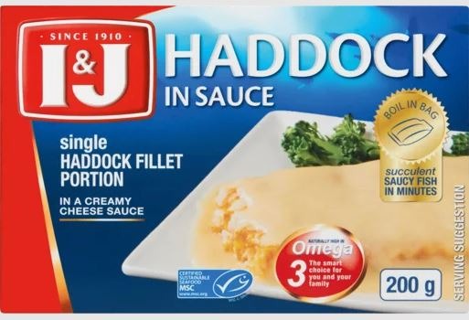 I&j Fish In Sauce Haddock 200g | Agrimark