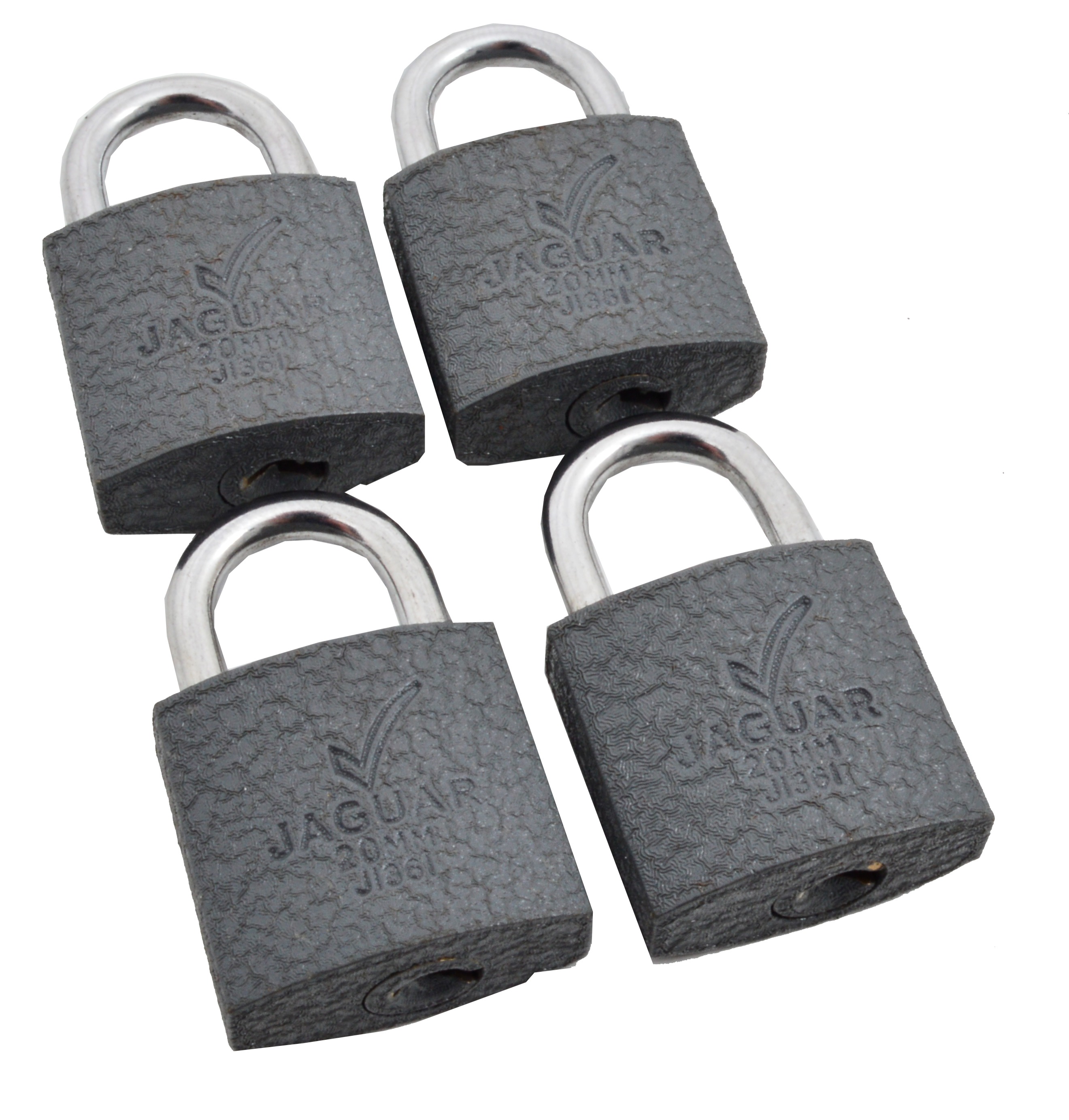 Jaguar Padlock Iron 4pack KA Clam 20mm | Agrimark