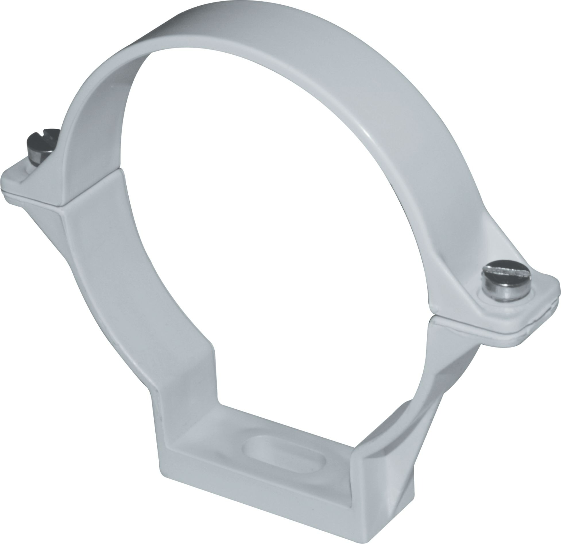 Uni PVC Gutter downpipe holderbat 80mm round | Agrimark