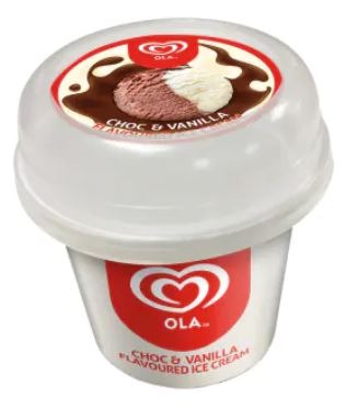 Ola Cup Chocolate And Vanilla 125ml | Agrimark