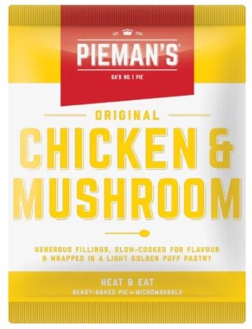 Piemans Chicken & Mushroom (pre Baked) | Agrimark