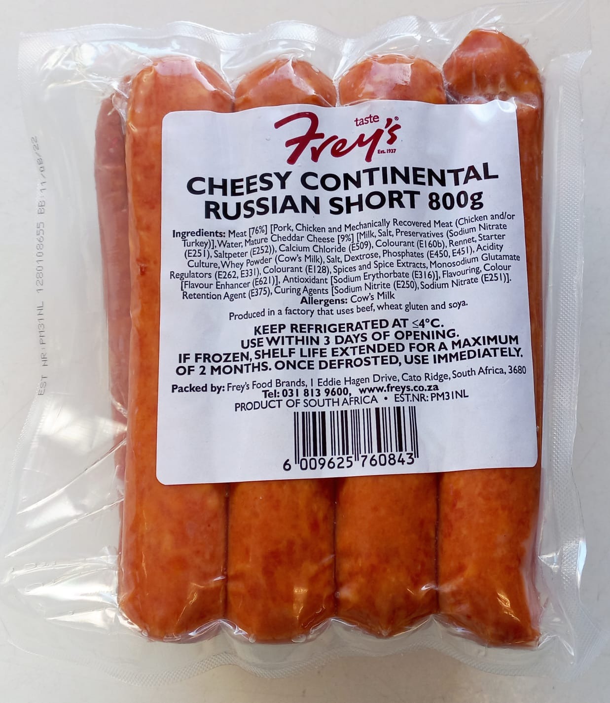 Frey's Cheese Russians 800g | Agrimark