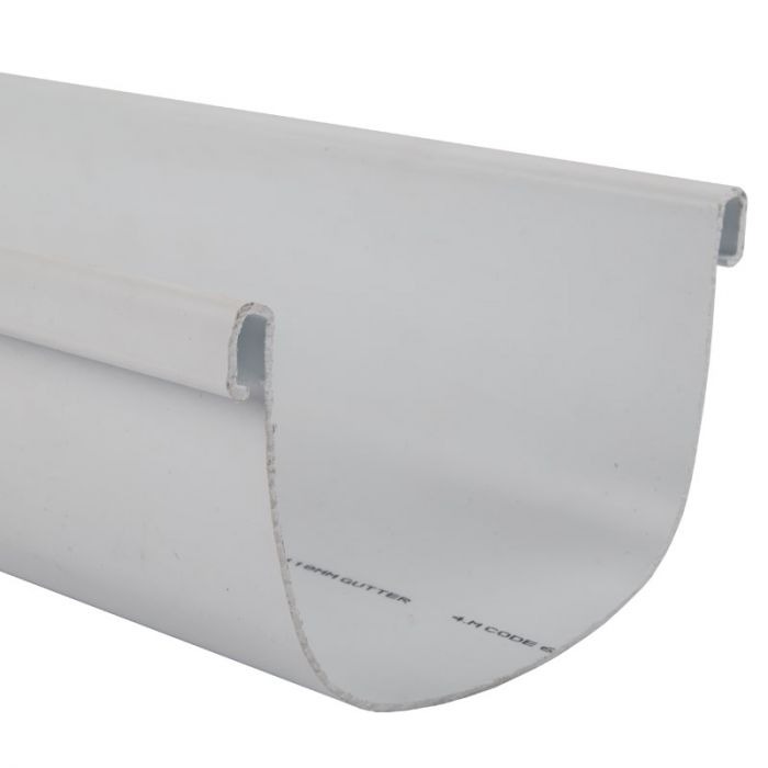DPI PVC Gutter D-shape 4.0m | Agrimark
