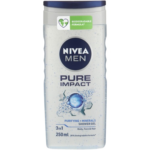 Nivea Shower Gel Pure Impact 250ml | Agrimark