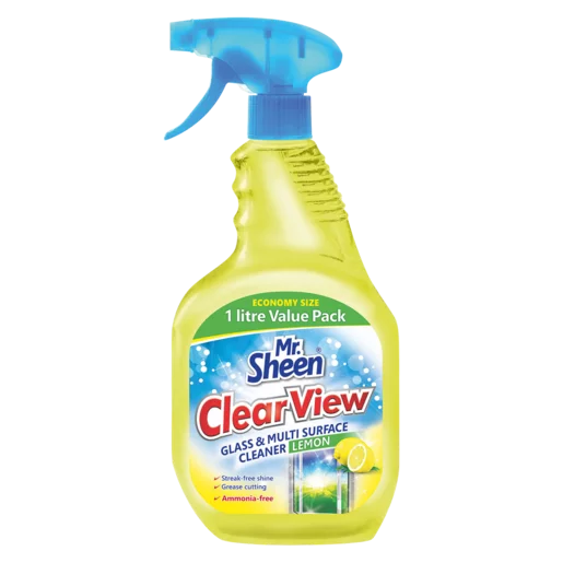 Mr Sheen Window Clnr Clear View Lem 1lt | Agrimark