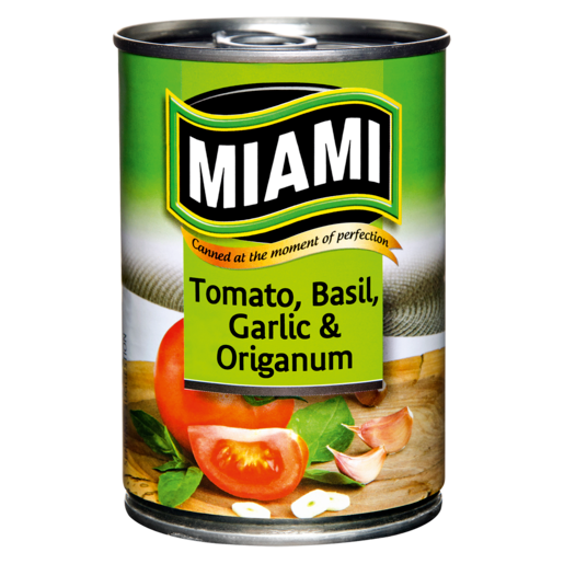Miami Tomatoes Gar&bas&origam Diced 410g | Agrimark