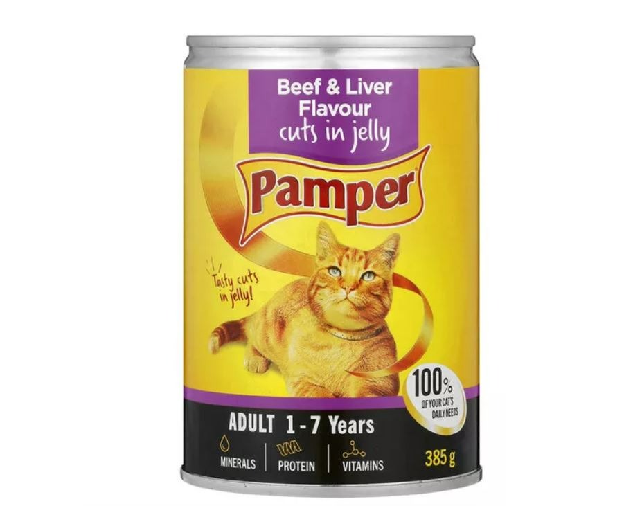Pamper Cat Food Jelly Beef Liver 385g | Agrimark