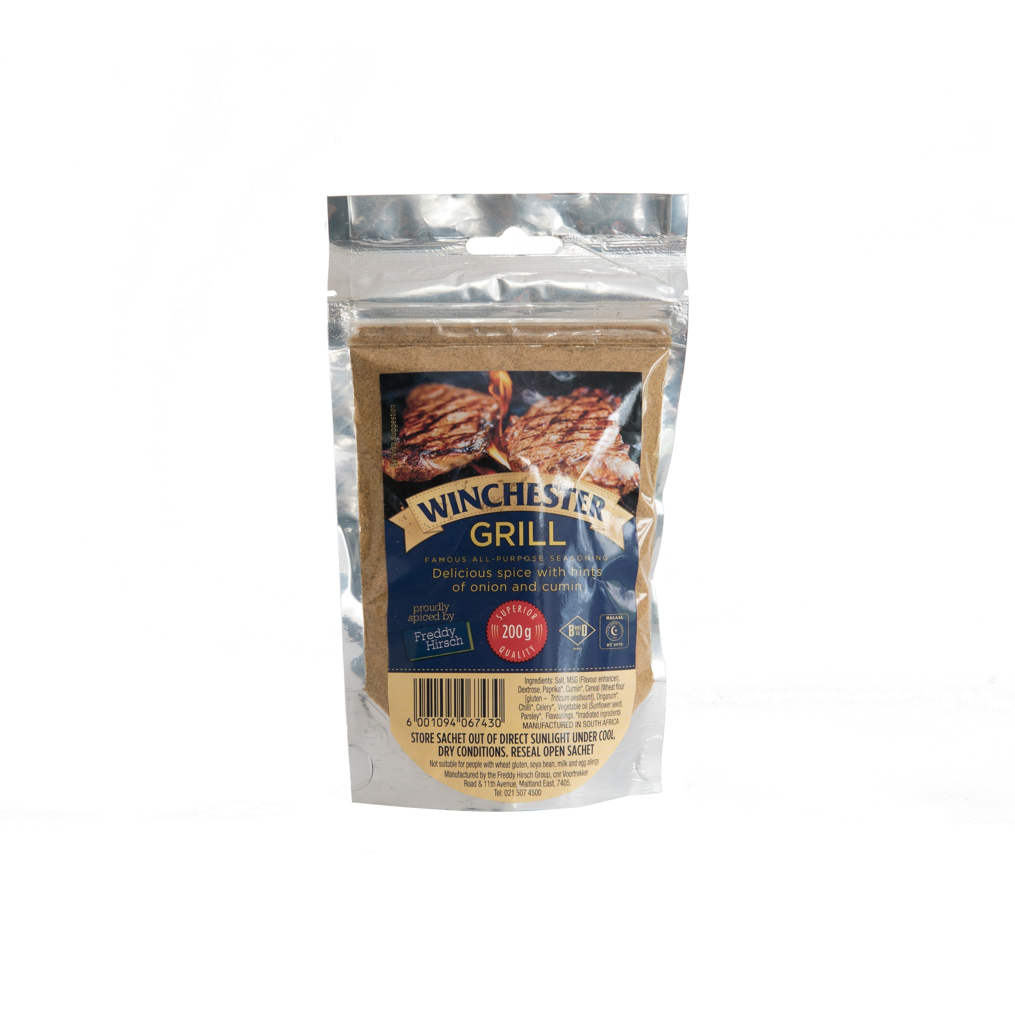 FH Seasoning Doypack Winchester Grill 200g | Agrimark