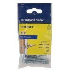 Rawlplug Interset M4x46mm X6 | Agrimark