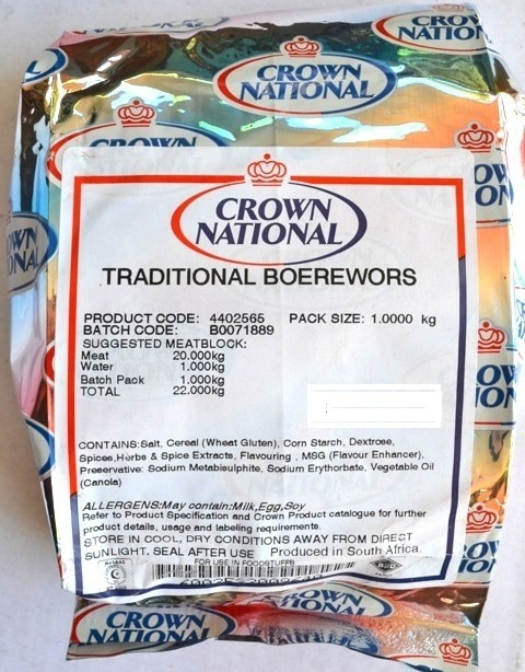 Crown Nat Boerewors Country 1kg | Agrimark
