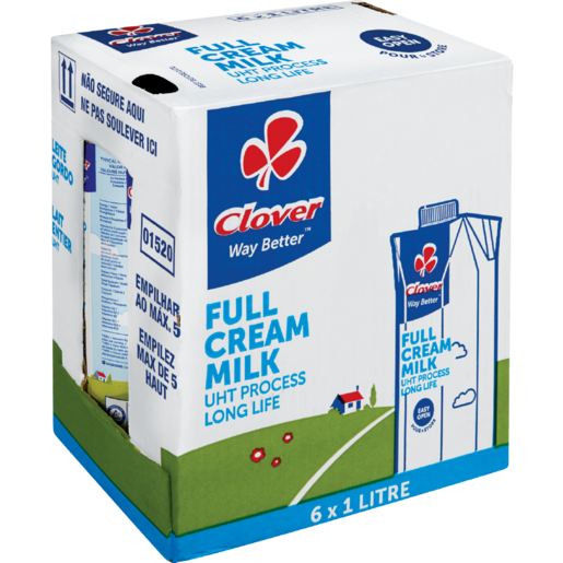 Clover Uht Milk Full Cream (6 X 1L) at Declan Odriscoll blog