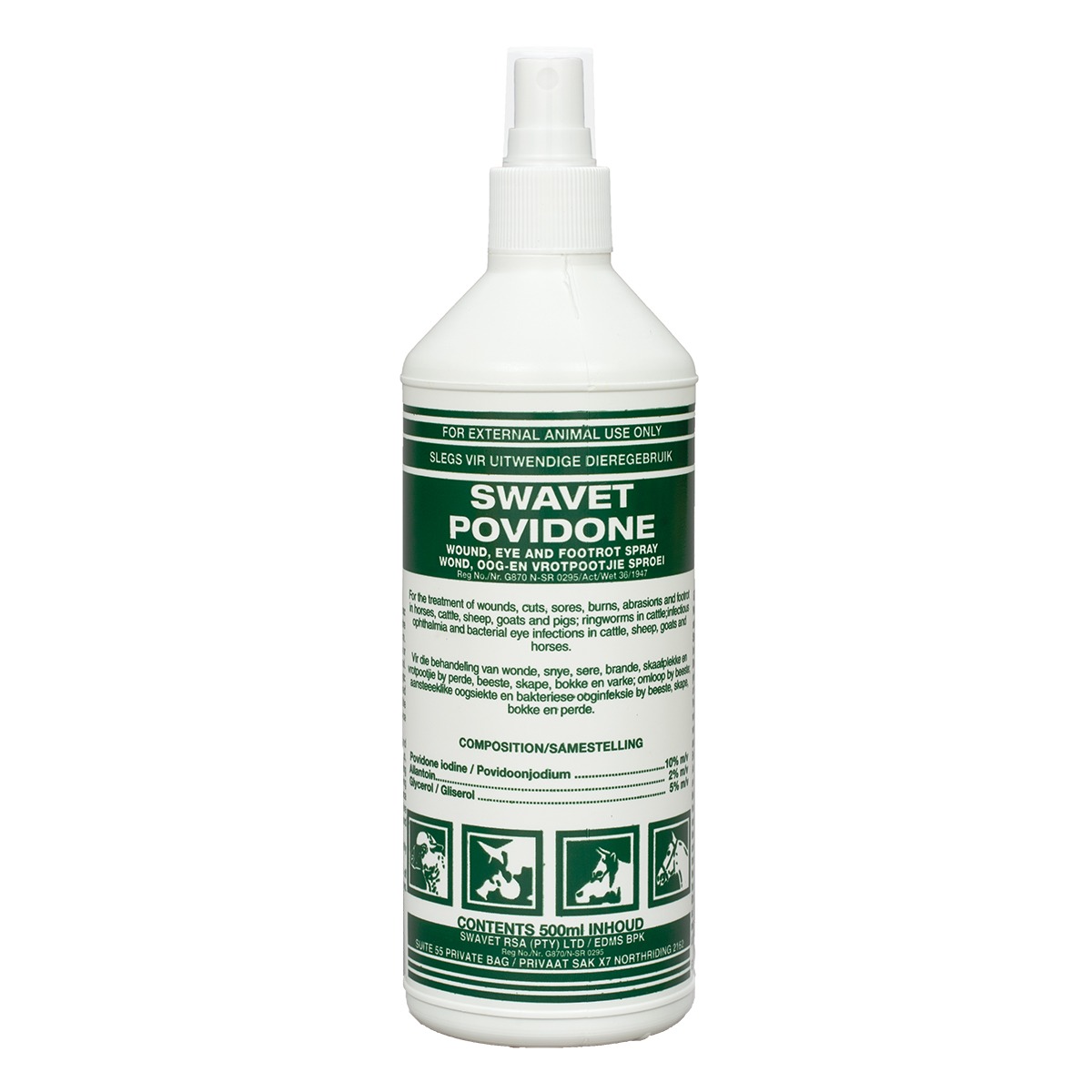 Swavet Povidone Spray 500ml | Agrimark