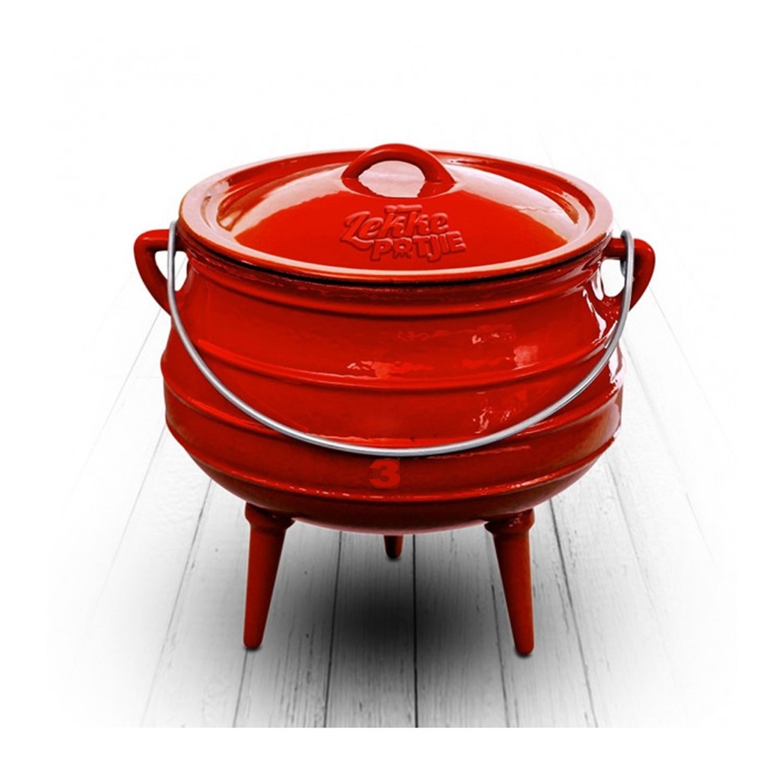 Lekke Enamel Potjie No3 Red Agrimark