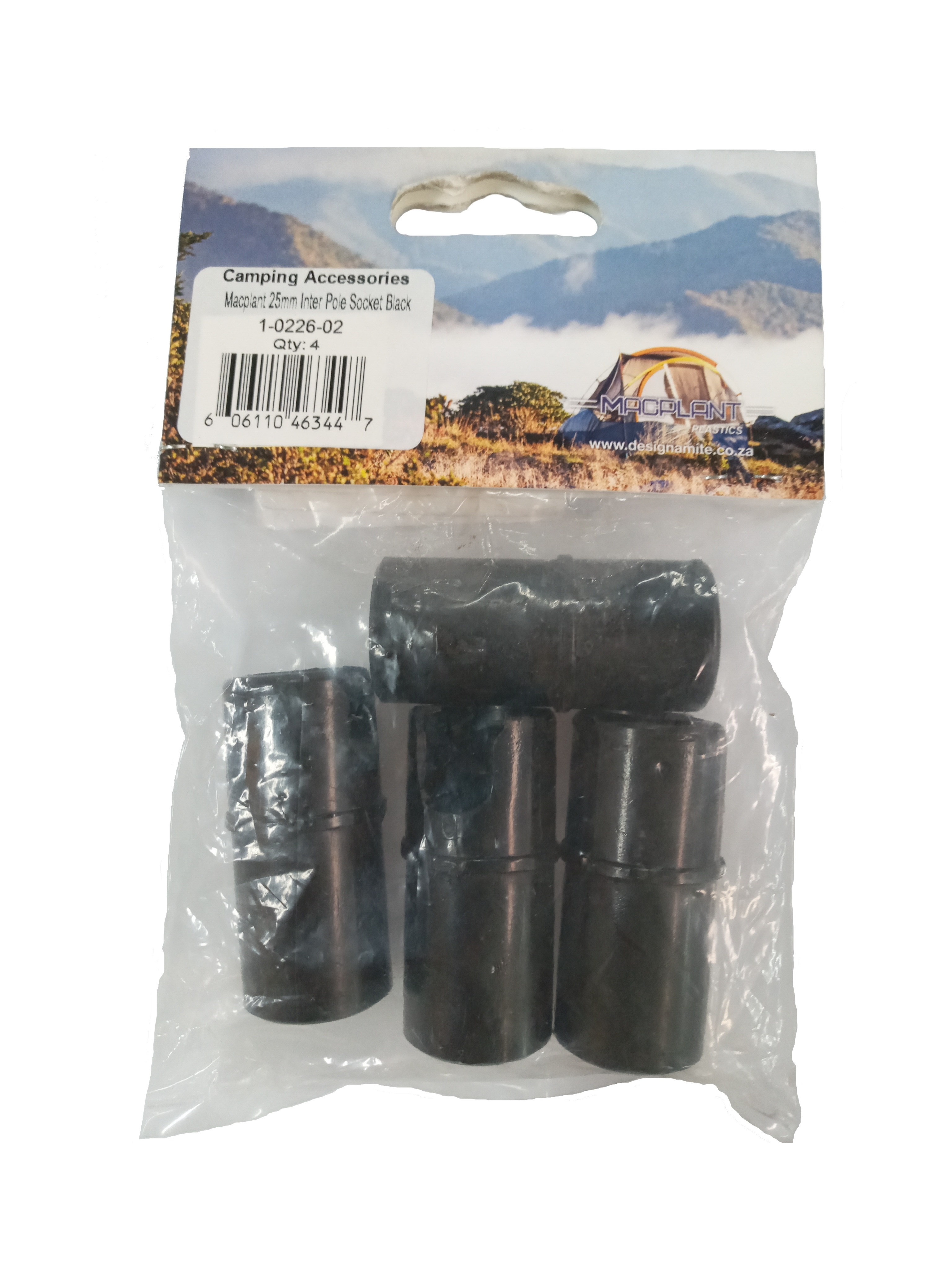 Macplant Inter Pole Socket Black 25mm | Agrimark