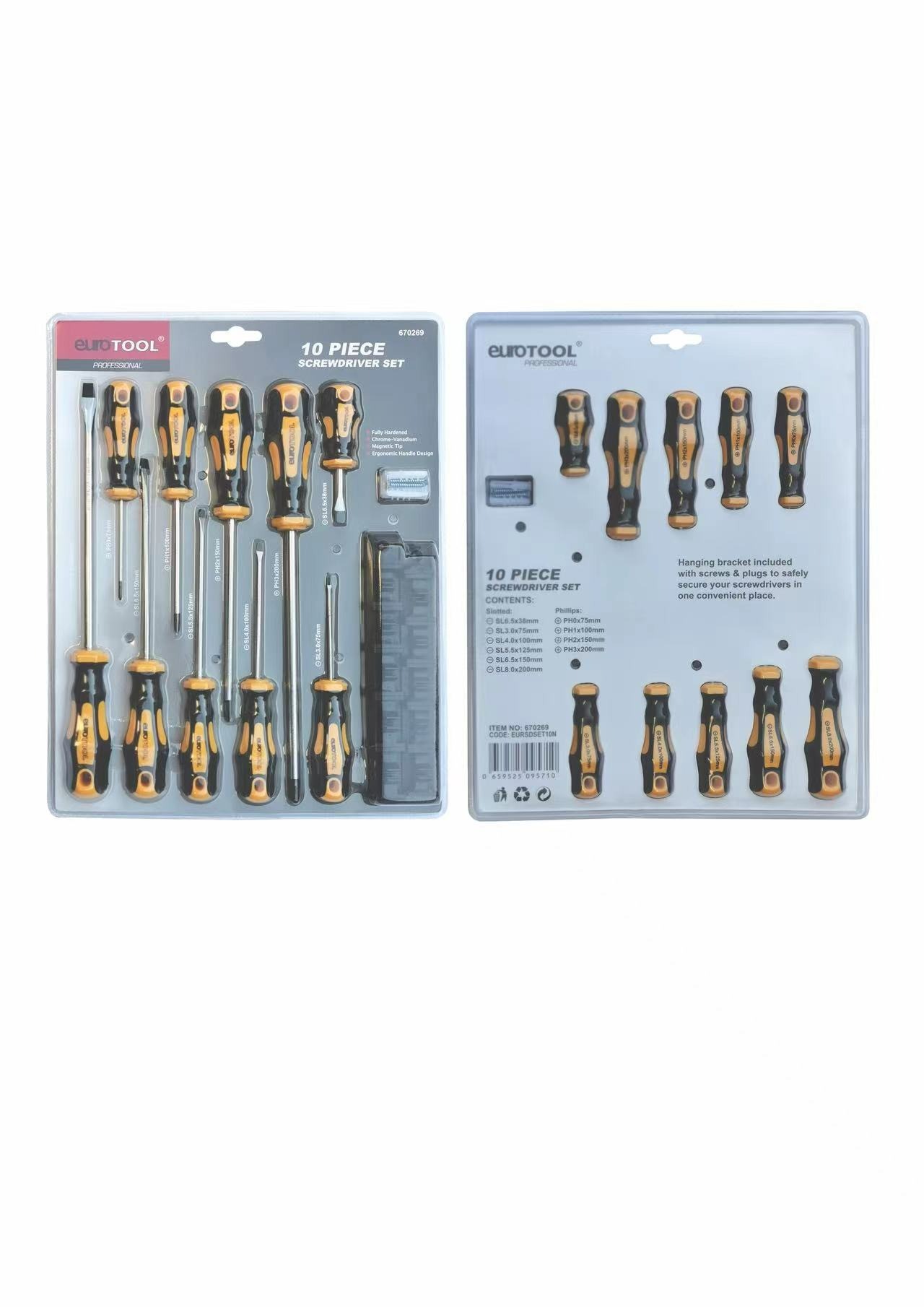 Eurotool Screwdriver Setyellow10pc | Agrimark