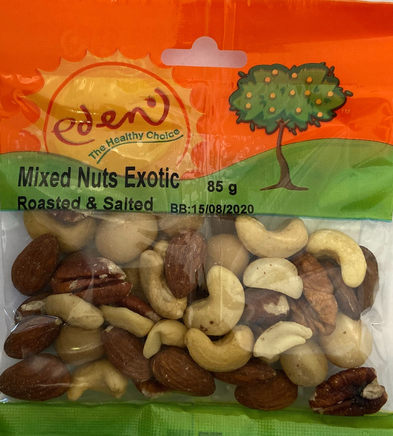 Eden Mixed Nuts Exotic Roasted & Salted 85g | Agrimark