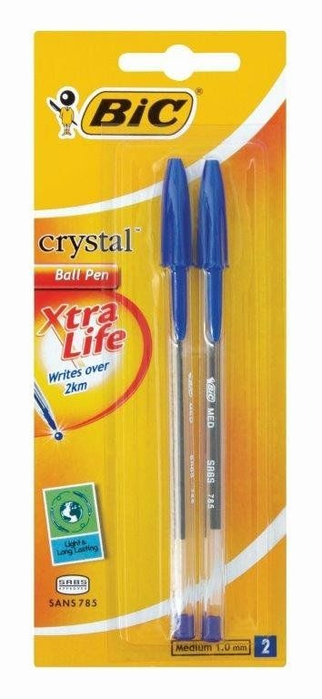 Bic Crystal Med 2 Up Blue 2's | Agrimark