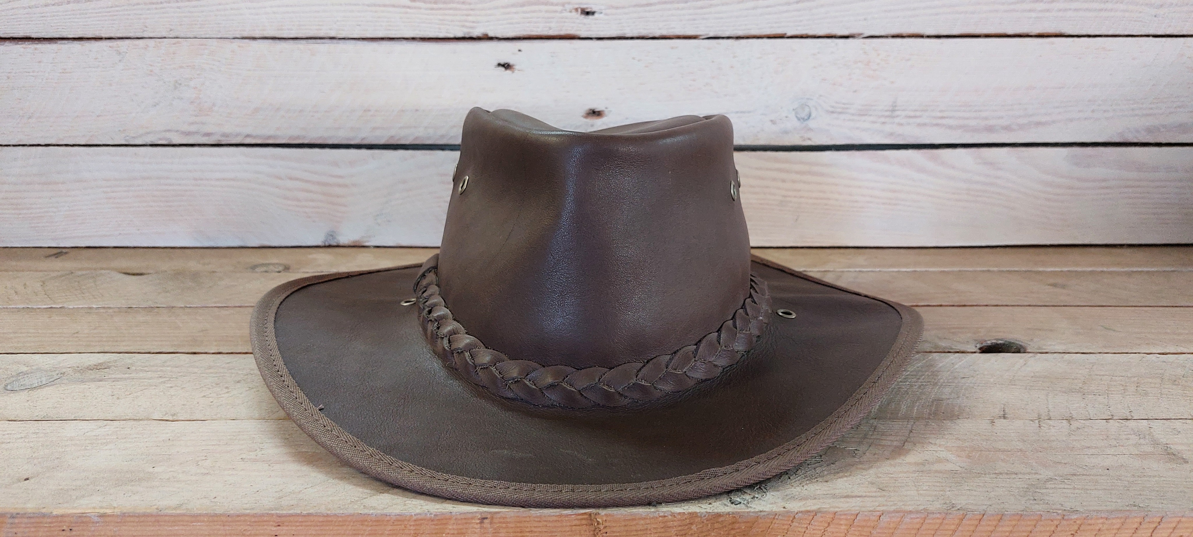 Tarzan Shoes Full Leather Foldable Hat | Agrimark